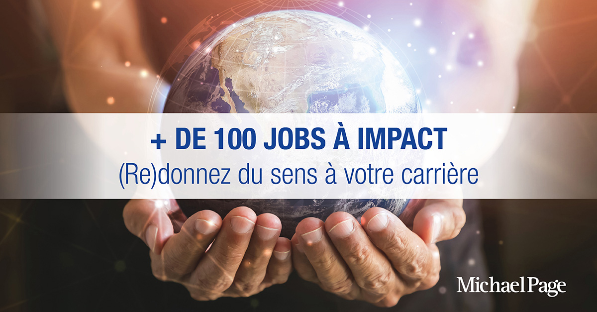 Les métiers à impact positif | Michael Page France